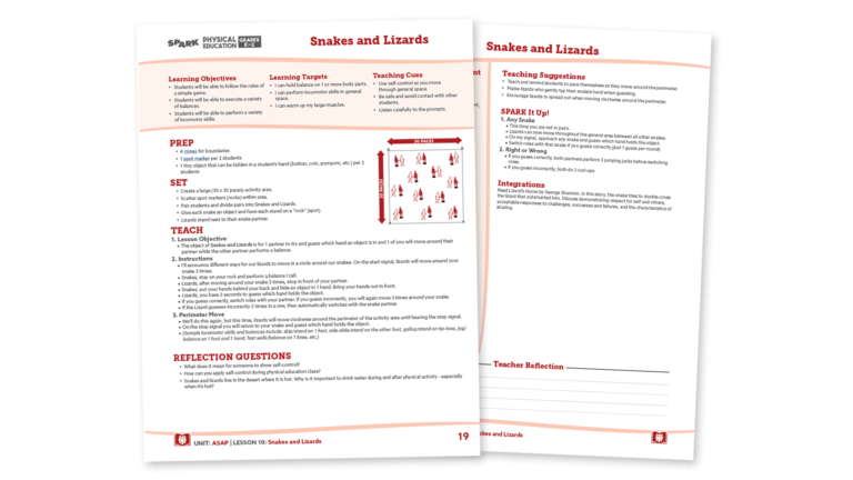 SPARK K-2 Physical Education Curriculum Program - SPARK PE